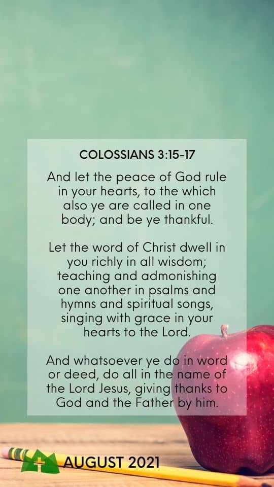 August 2021 Memory Verse Challenge | Hardin Valley Church
